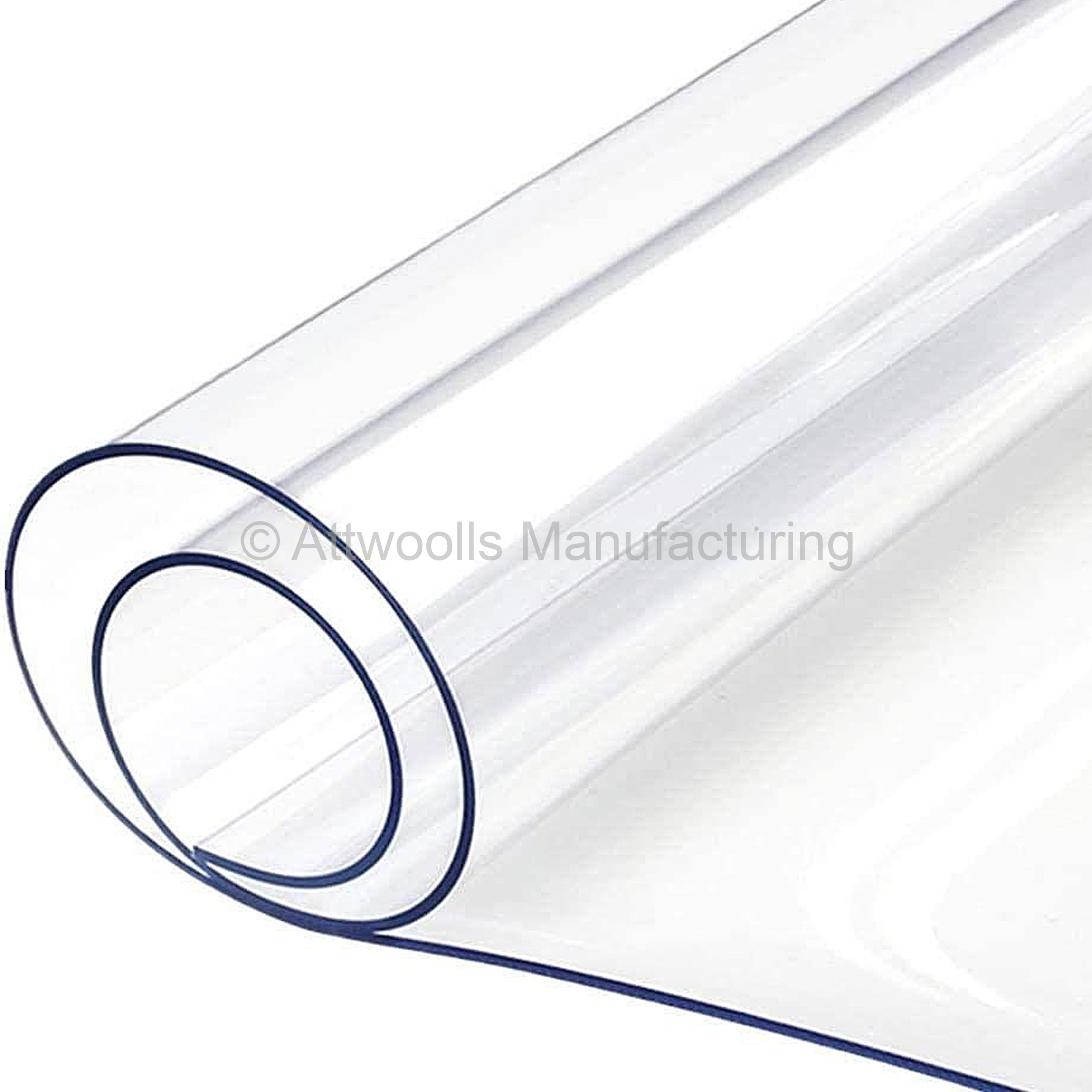 Shop our 0.22mm Clear PVC 130cm Fabric 100m Roll Online | Attwoolls