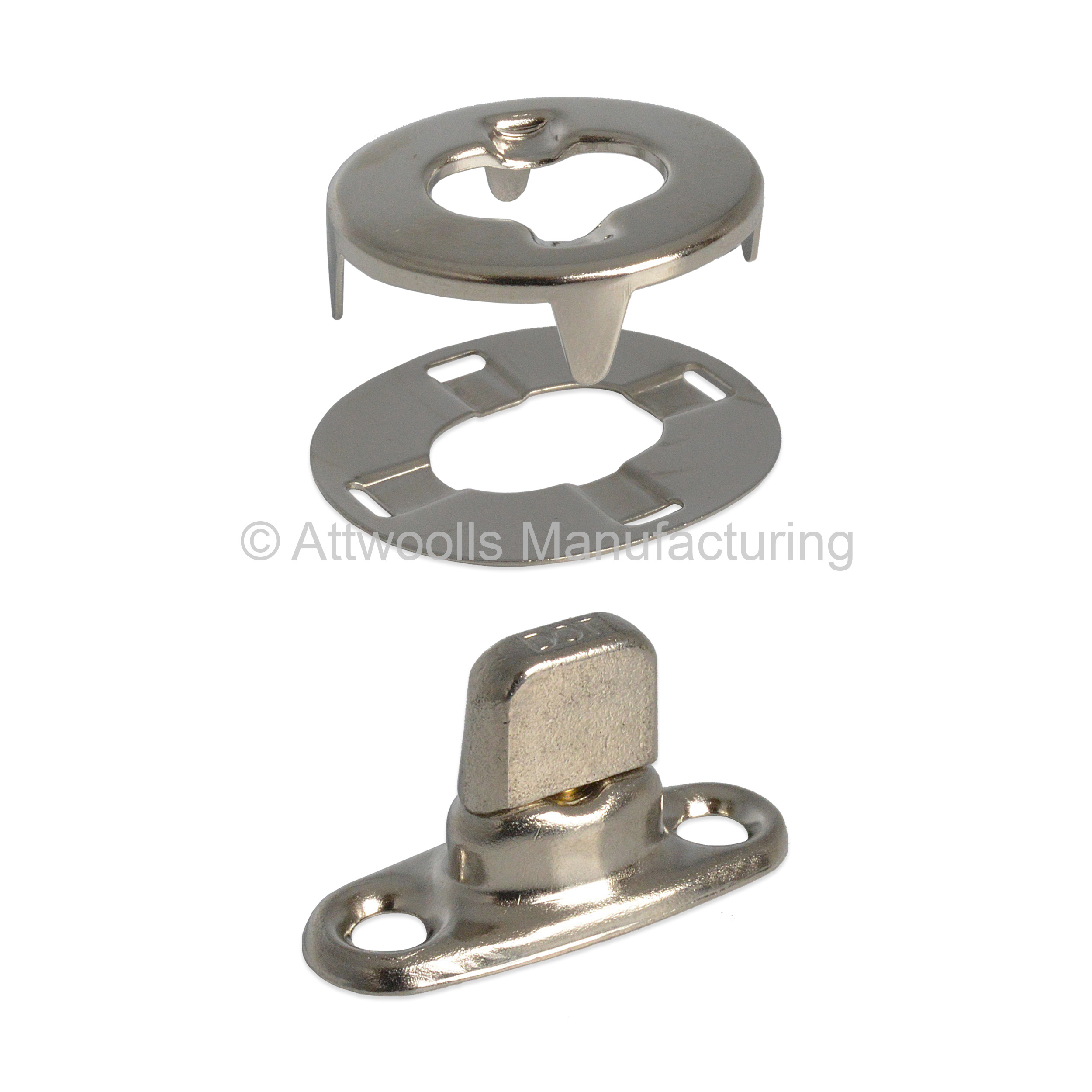 Buy Fabric To Wood Single Height Turn Button Set Online