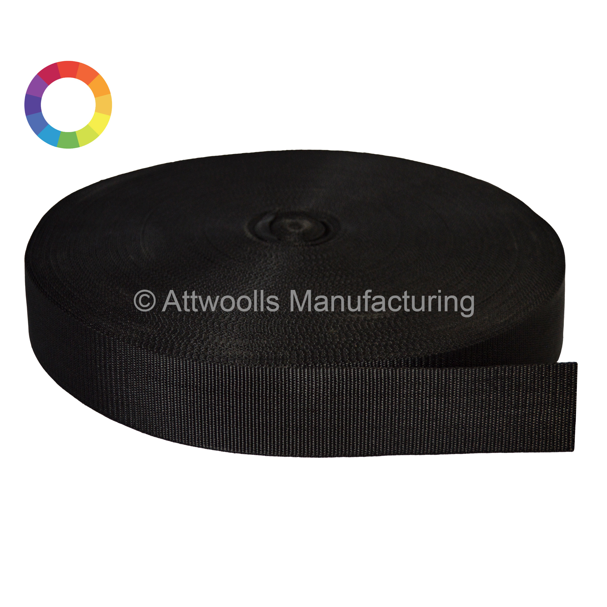 50mm Polypropylene Webbing 100m Roll | Attwoolls Manufacturing