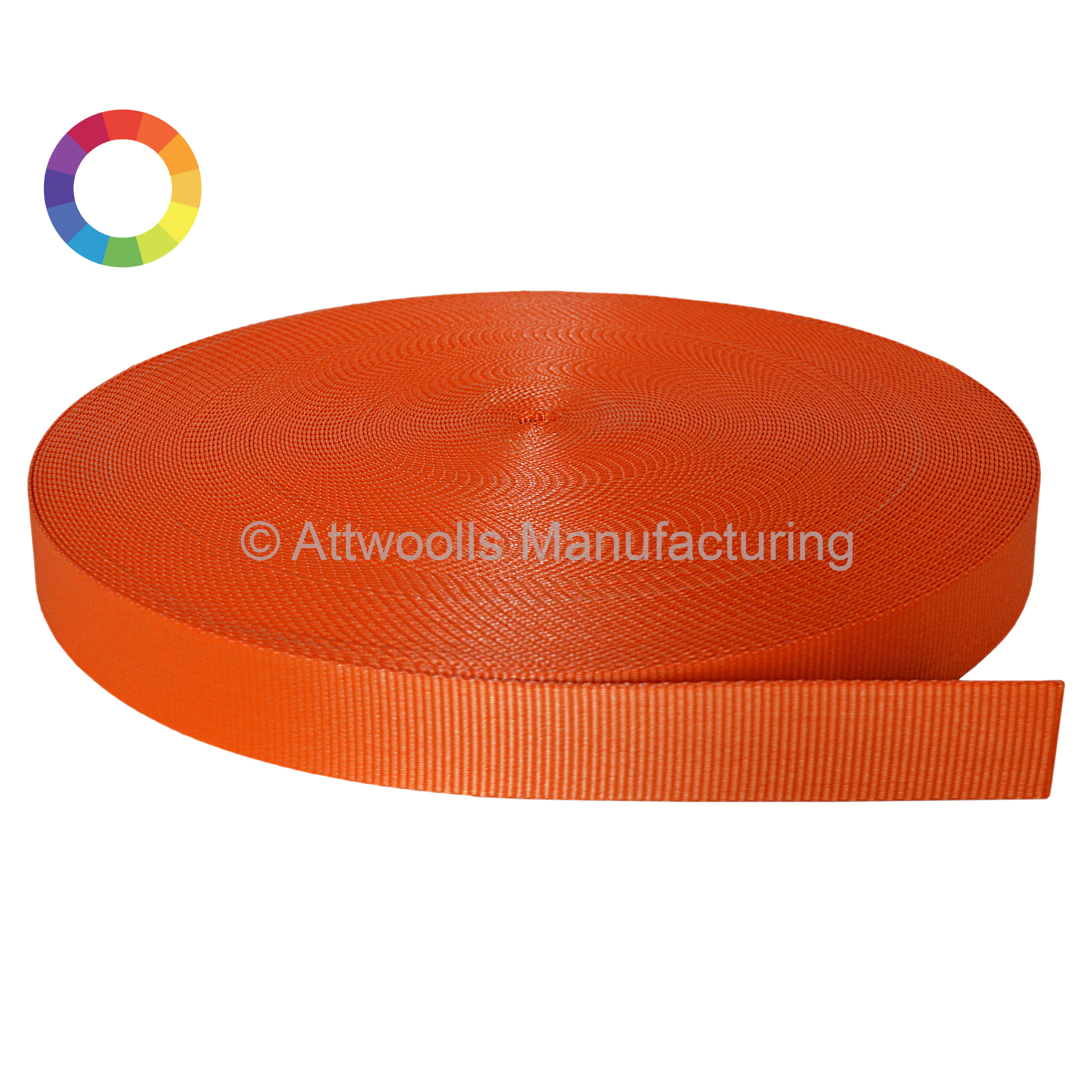 50mm Polyester 6200kg Webbing 100m Roll | Attwoolls Manufacturing