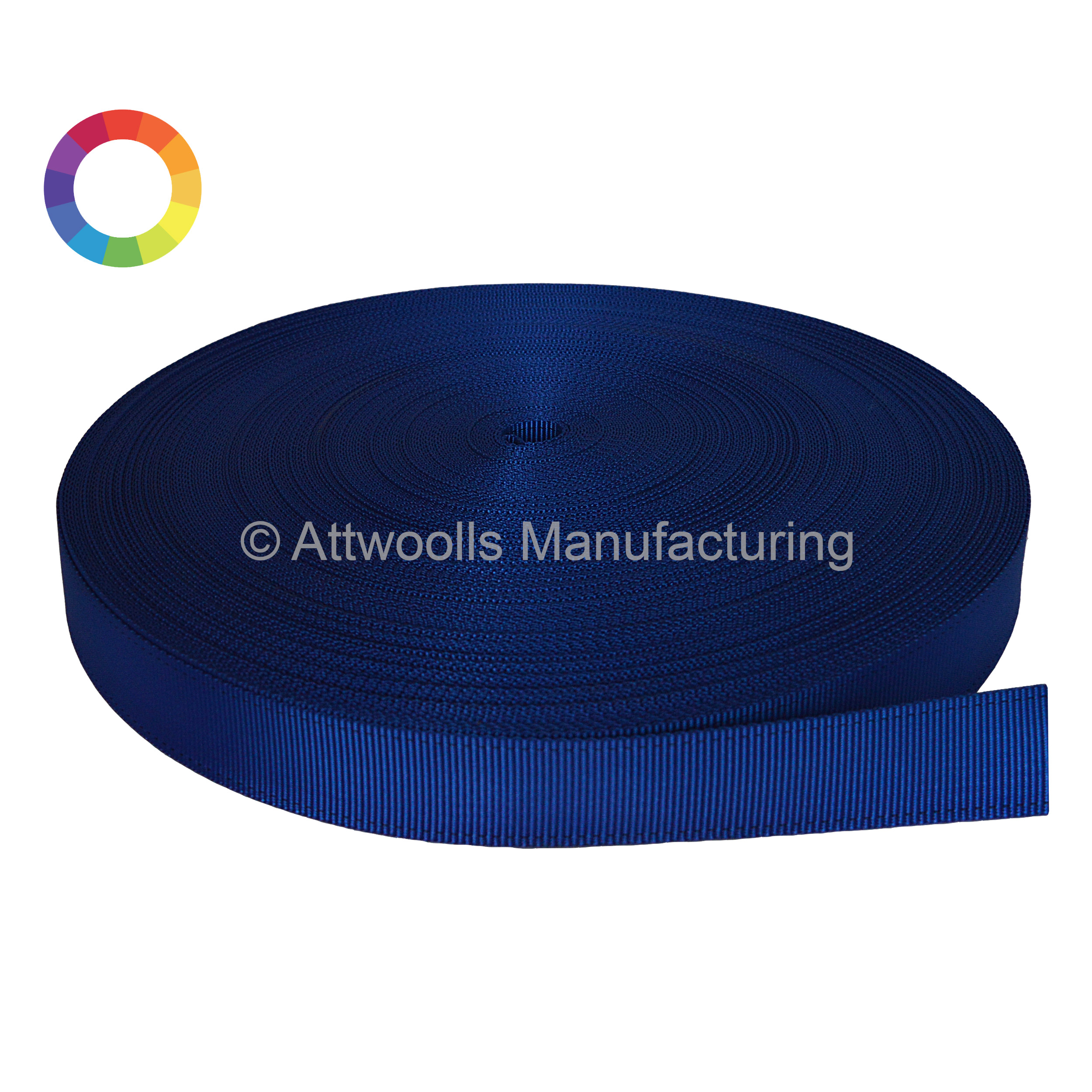 45mm Anti-Slip Polyester Webbing 100m Roll | Attwoolls Manufacturing